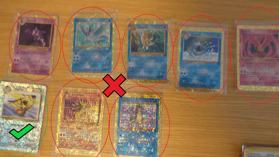 Cách nhận biết thẻ Pokémon giả